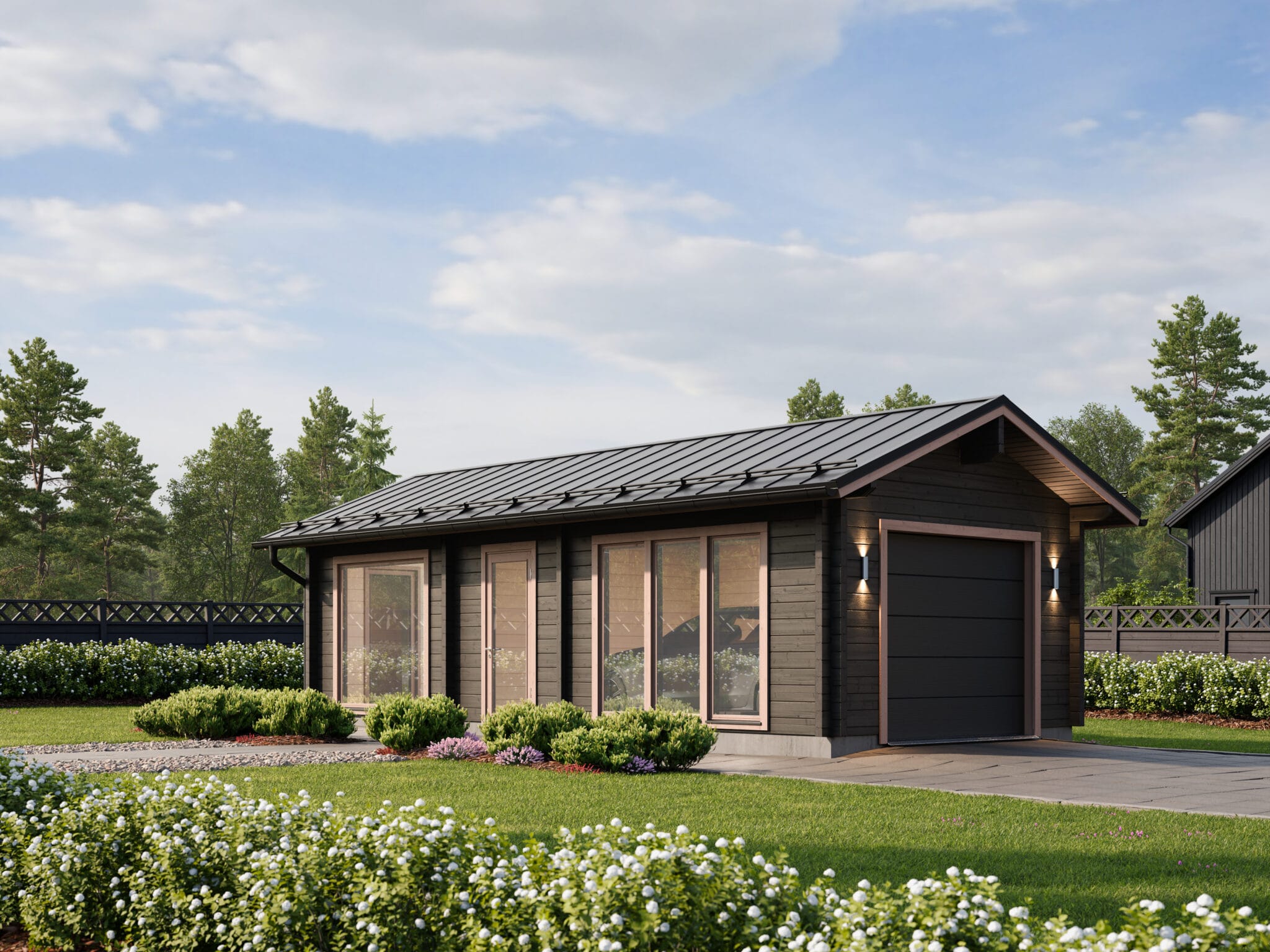 Lakeus Autotalli / Etätyöpiste harjakatolla - Teuvan Mökki- ja ...